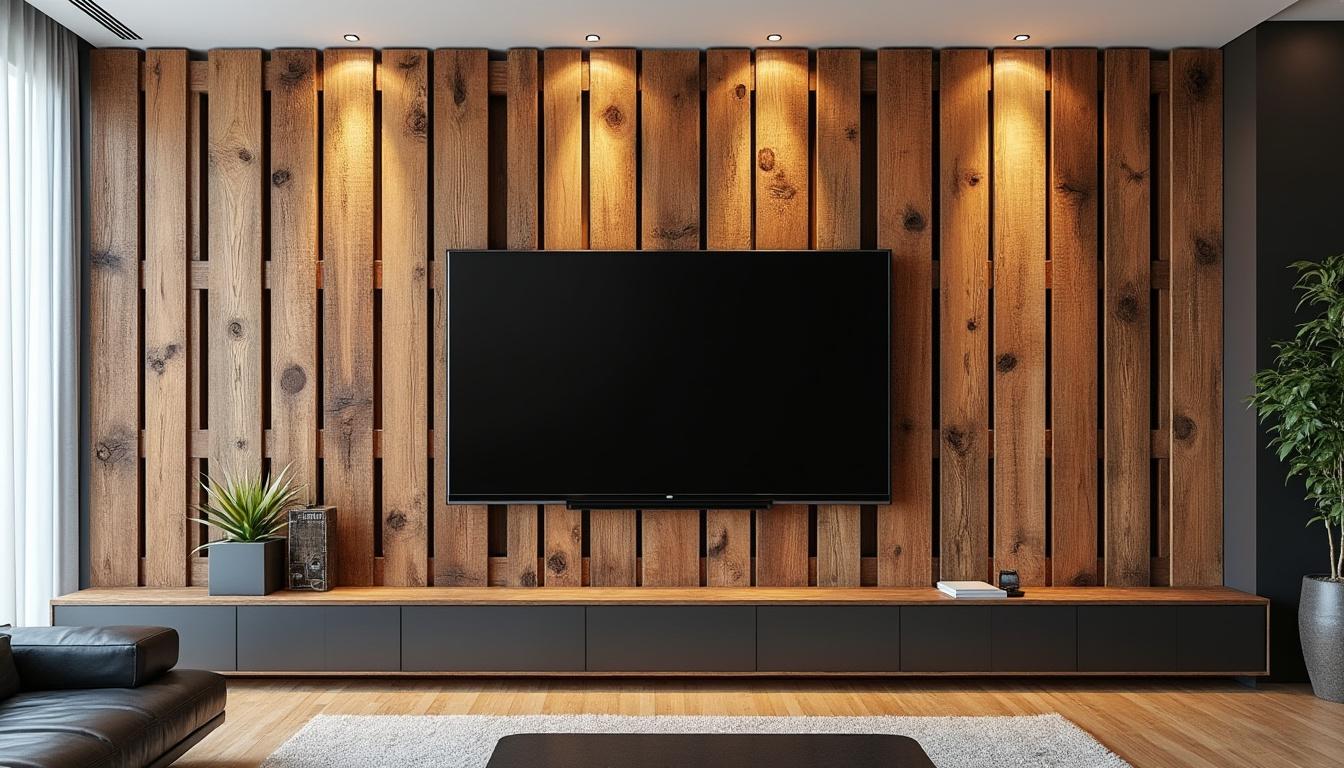 Habiller Mur Avec Palette Support Tv