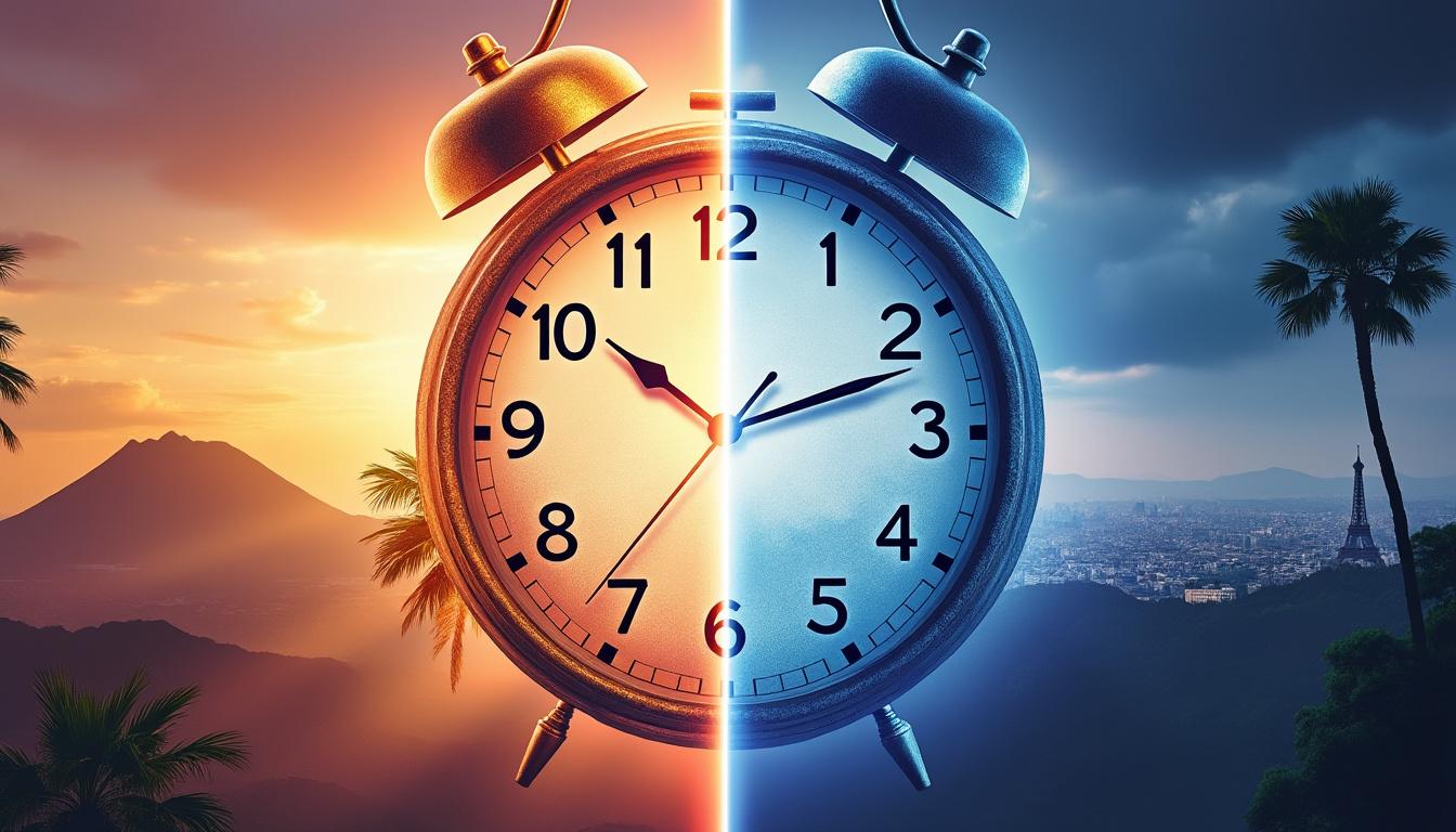 Décalage horaire à La Réunion : heure actuelle et différences avec la ...