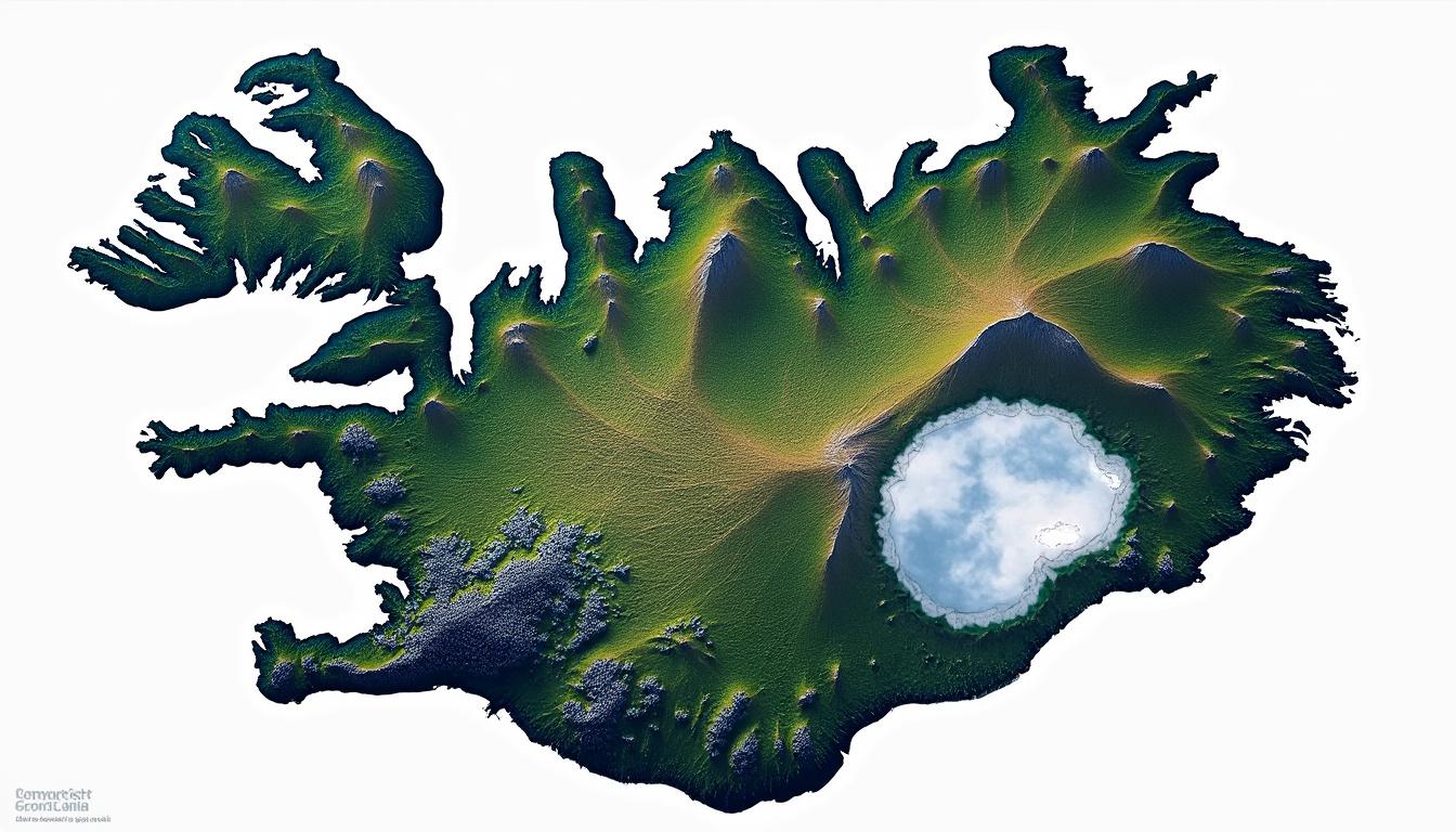 Densité de population en Islande : habitants par kilomètre carré
