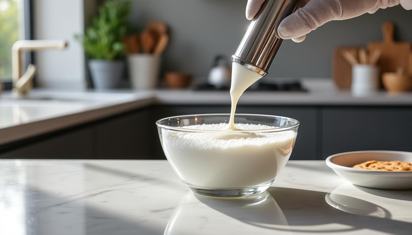 Espuma recette et technique pour une mousse légère au siphon